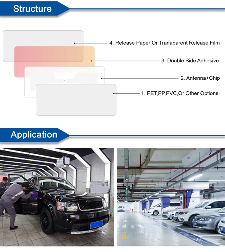 LDR-11045 UHF RFID Windshield Label-leadercolor